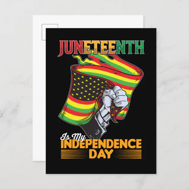 Juneteenth Is My Independence Day Black Freedom Invitation Postcard ...