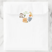 JUNGLE SAFARI Round Favour Stickers | Zazzle
