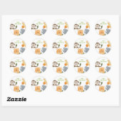 JUNGLE SAFARI Round Favour Stickers | Zazzle