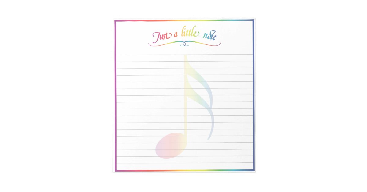 Just A Little Note Notepad | Zazzle