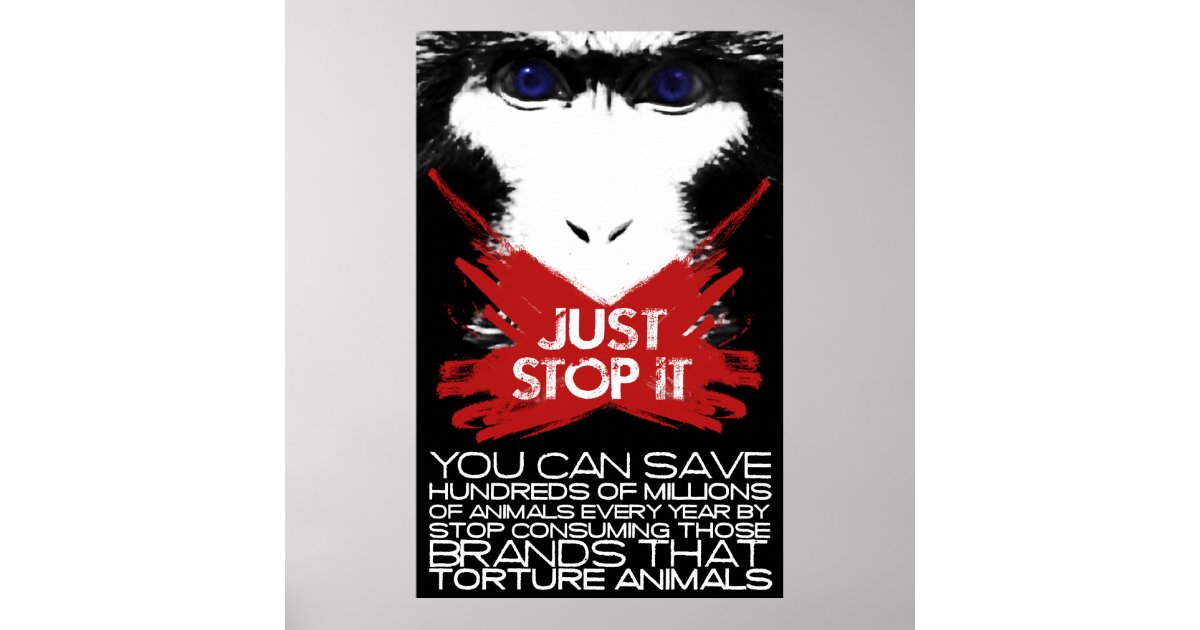 JUST STOP IT POSTER | Zazzle