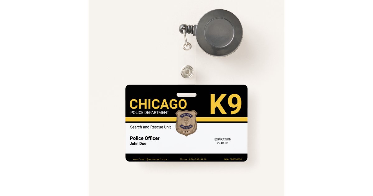 K9 Officer ID Badge | Zazzle