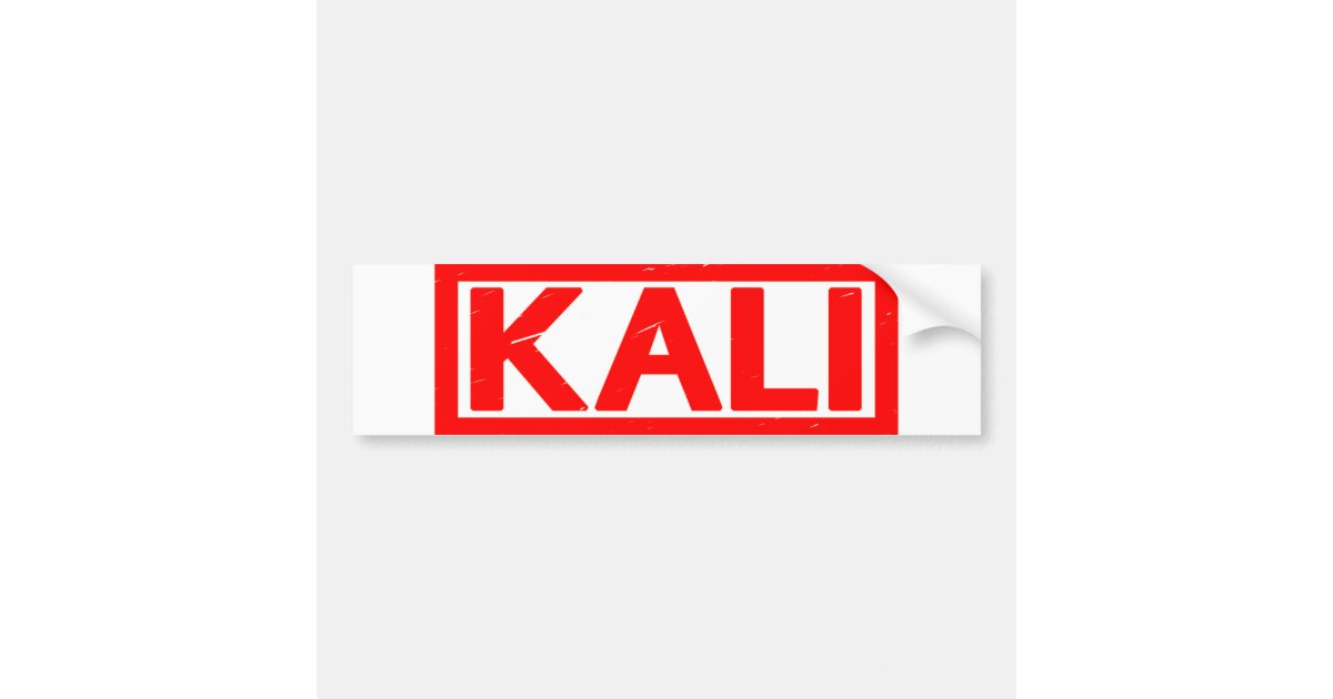 Kali Stamp Bumper Sticker | Zazzle