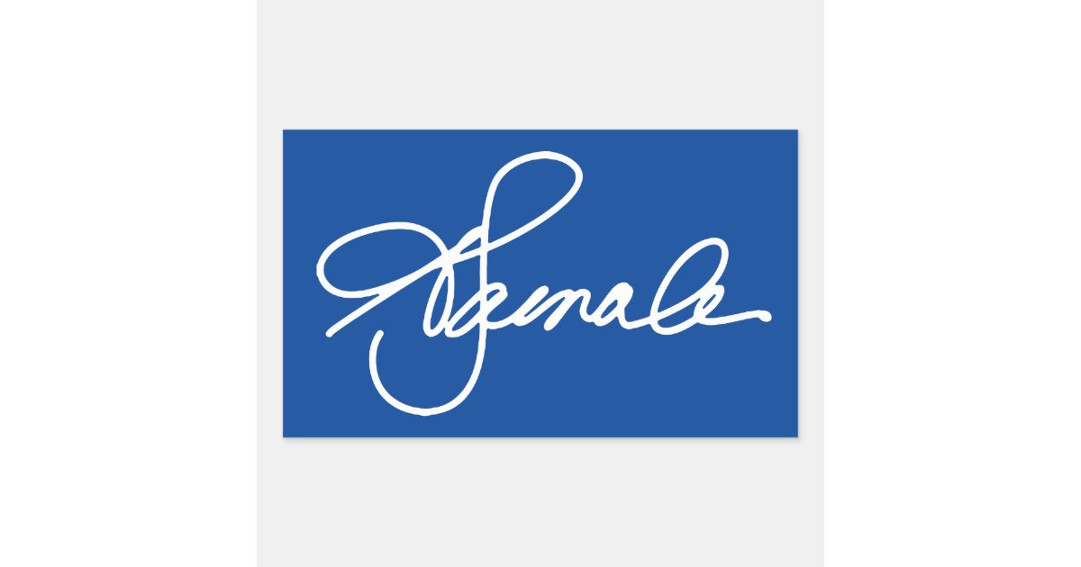 KAMALA Signature Rectangular Sticker | Zazzle