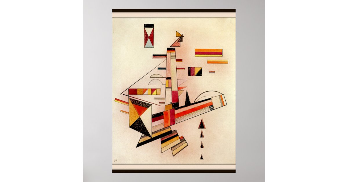 Kandinsky - Certainly, abstract art, Poster | Zazzle