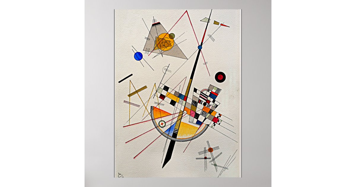 Kandinsky - Delicate tension Poster | Zazzle