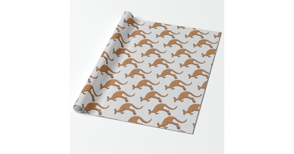 Kangaroo Wrapping Paper | Zazzle