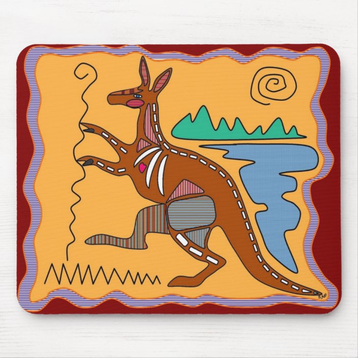 Kangaroo X-ray Art Mouse Mat | Zazzle.co.uk
