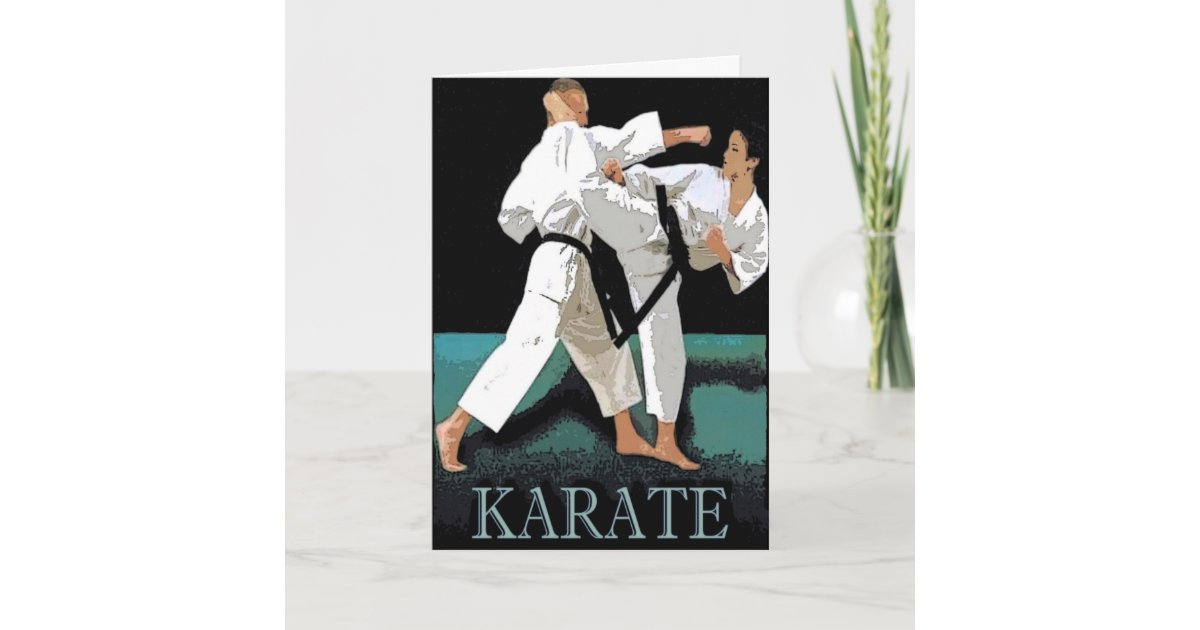 Karate Greeting Card | Zazzle