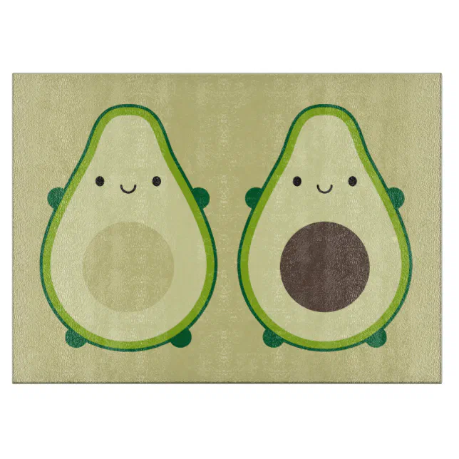 Kawaii Avocados Cutting Board | Zazzle
