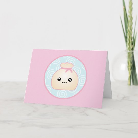 Kawaii Dumpling Birthday Card | Zazzle.co.uk