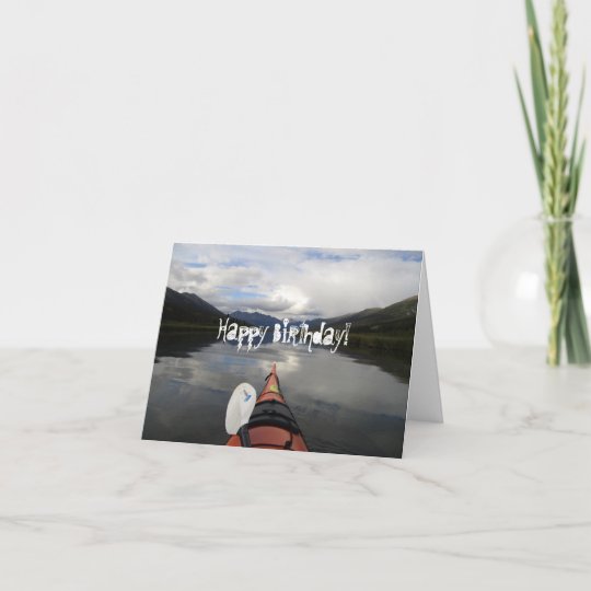 Kayak Journey; Happy Birthday Card | Zazzle.co.uk