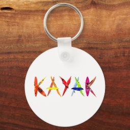 kayak Keychain | Zazzle