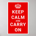 Keep Calm and Carry On Vintage British Poster | Zazzle