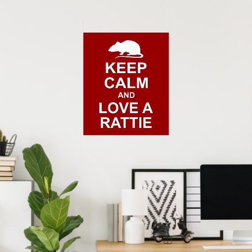 Keep Calm Rat Lover's Poster | Zazzle