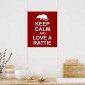 Keep Calm Rat Lover's Poster | Zazzle