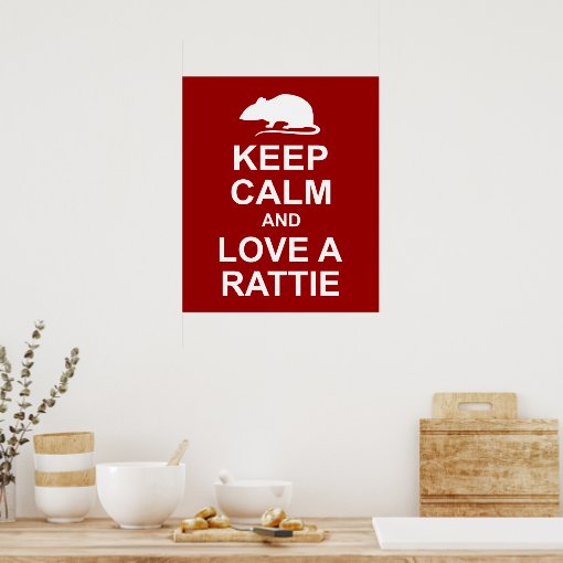 Keep Calm Rat Lover's Poster | Zazzle