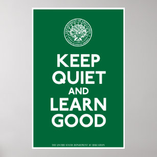 Keep Quiet Posters & Prints | Zazzle UK