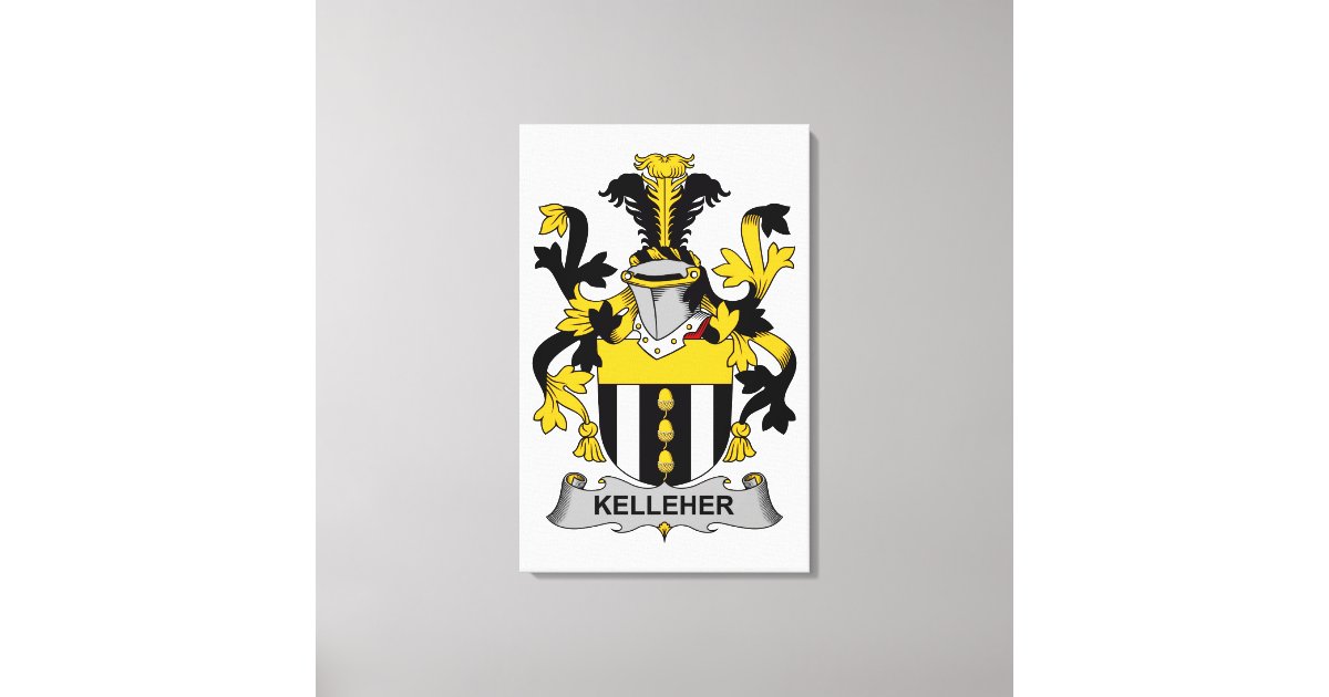 Kelleher Family Crest Canvas Print | Zazzle