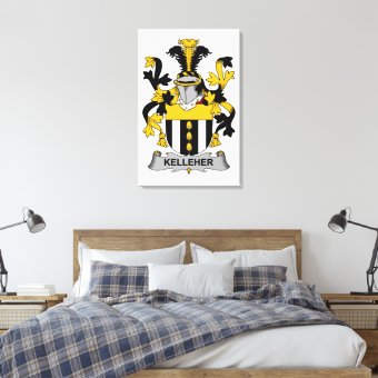 Kelleher Family Crest Canvas Print | Zazzle