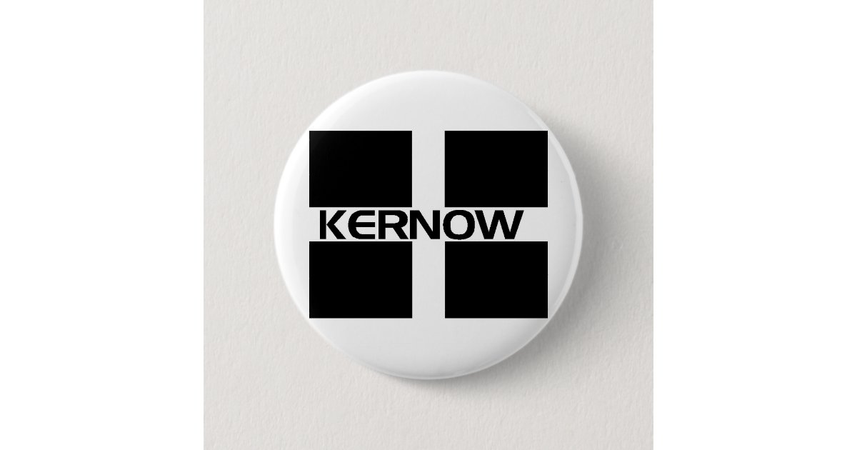 KERNOW FLAG 6 CM ROUND BADGE | Zazzle