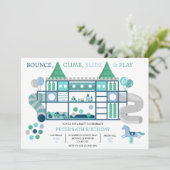 Kids Blue Soft Play Birthday Party Invitation | Zazzle