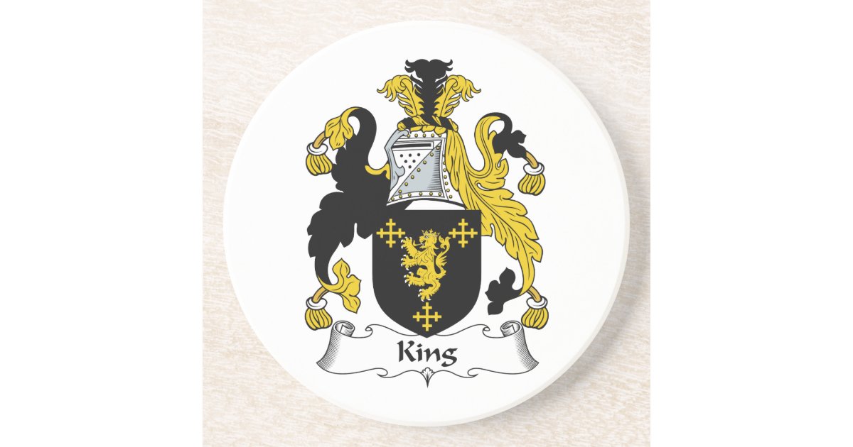 King Family Crest Coaster | Zazzle