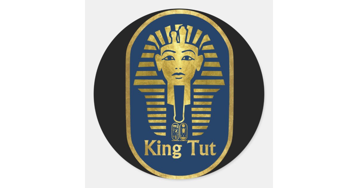 King Tut Classic Round Sticker | Zazzle