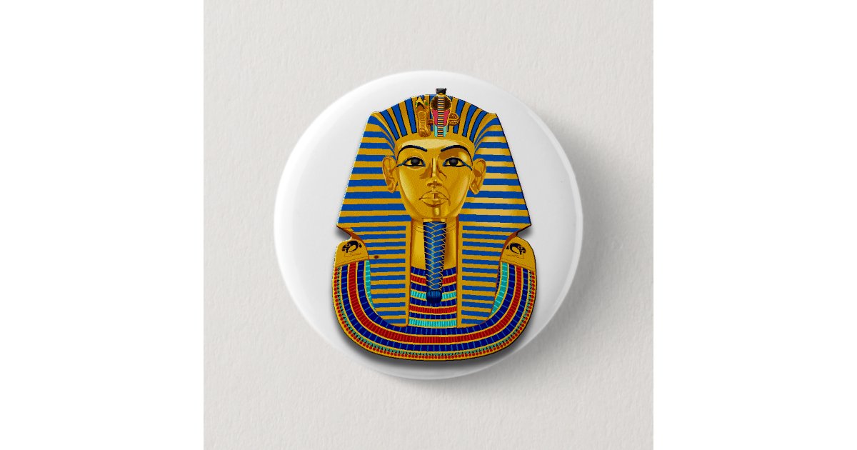 King Tut Mask 6 Cm Round Badge | Zazzle