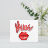 Kiss, muah postcard | Zazzle