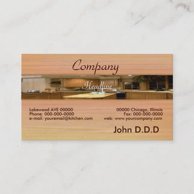 Kitchen Business Card | Zazzle