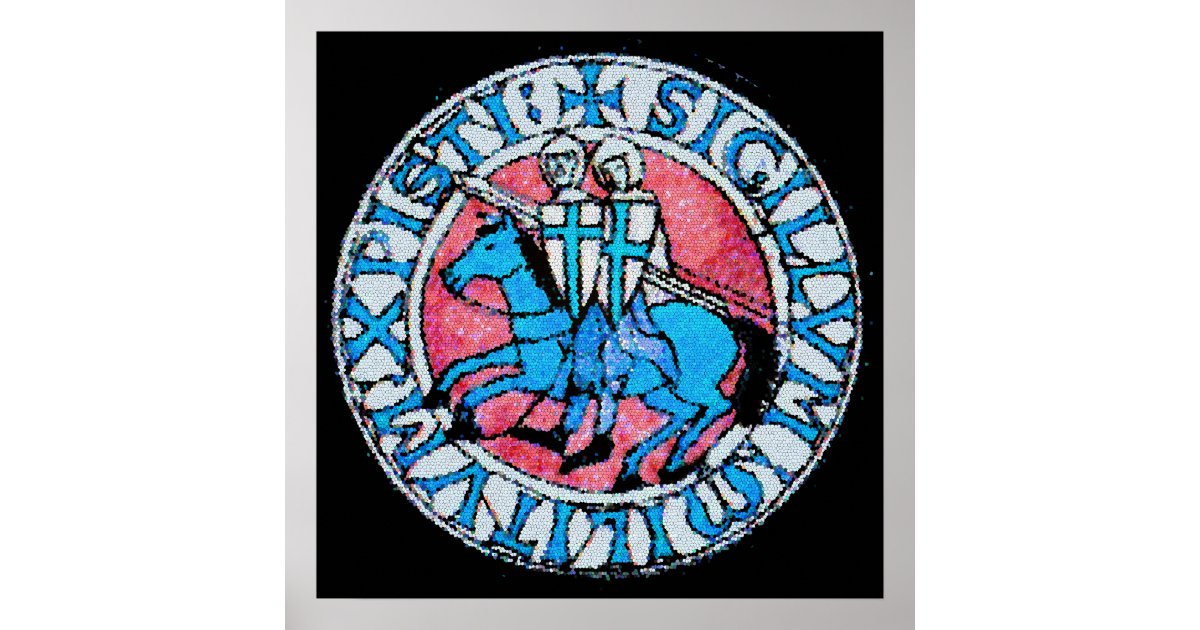Knights Templar Seal Poster | Zazzle