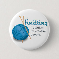 Knitting Badges & Pins | Zazzle UK
