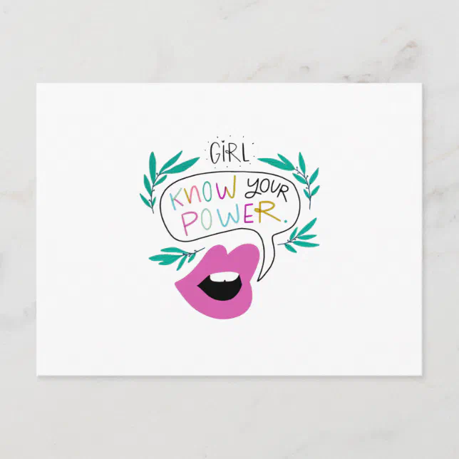 Know Your Power Postcard | Zazzle