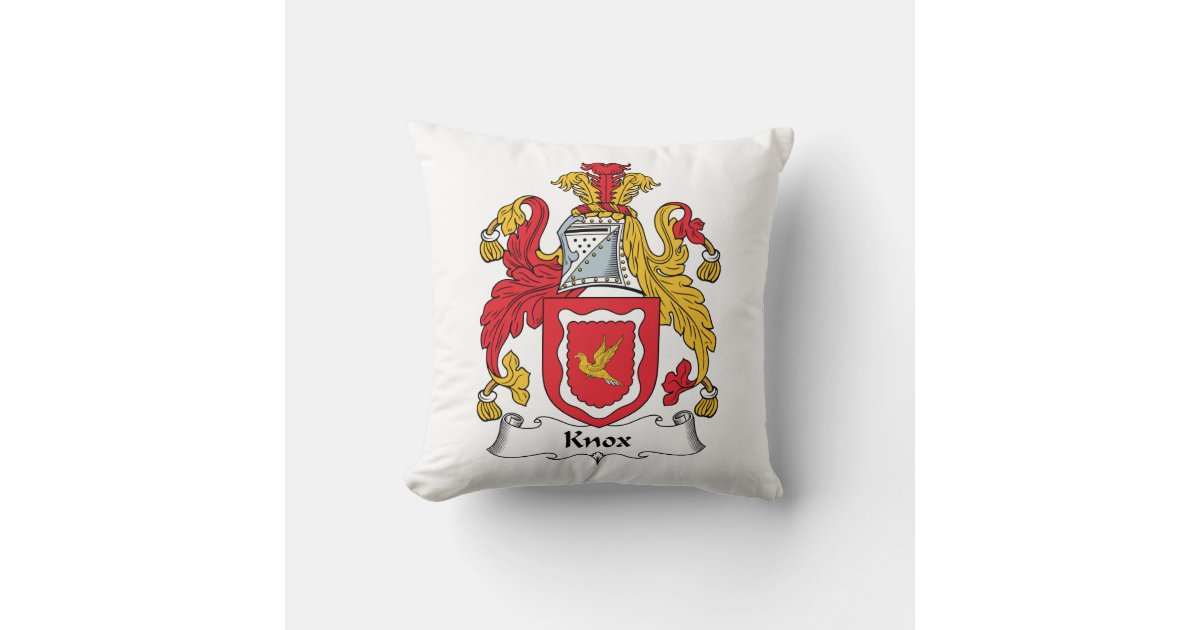 Knox Family Crest Cushion | Zazzle