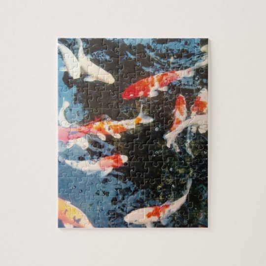 Koi Fish Puzzle Fish Photo Jigsaw Puzzle Fishy Fun | Zazzle.co.uk