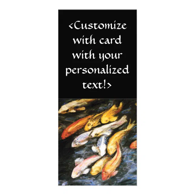 Koi Fish Rack Card | Zazzle