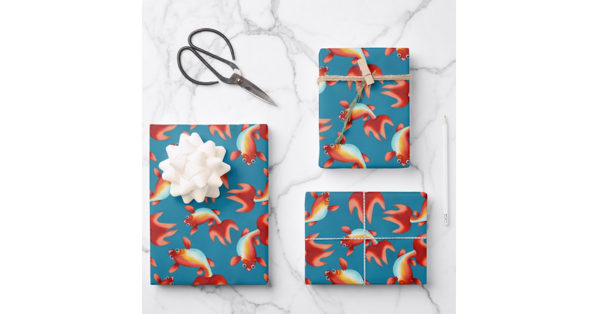 Koi Fish Wrapping Paper Sheet | Zazzle