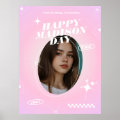 Kpop Idol Birthday Fancafe Style Poster | Zazzle