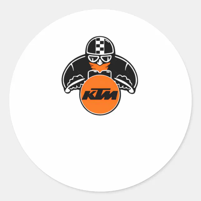 Ktm Logo Sticker4 Classic Round Sticker | Zazzle