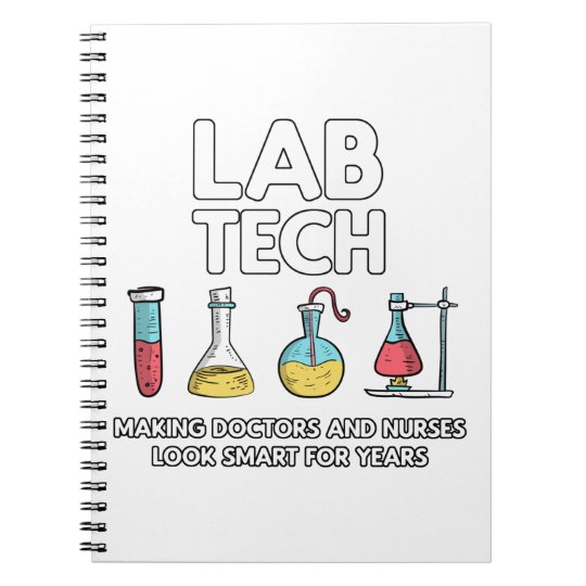 Lab Tech Laboratory Notebook | Zazzle.co.uk