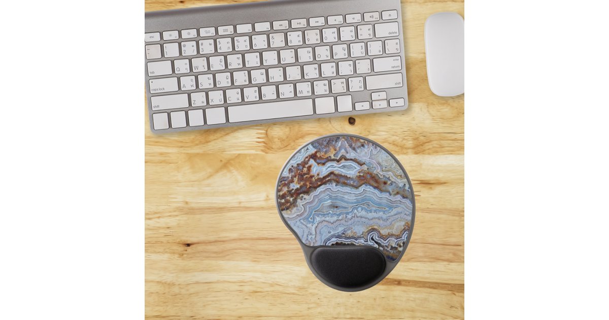 Lace Agate Rock Pattern Gel Mouse Mat | Zazzle
