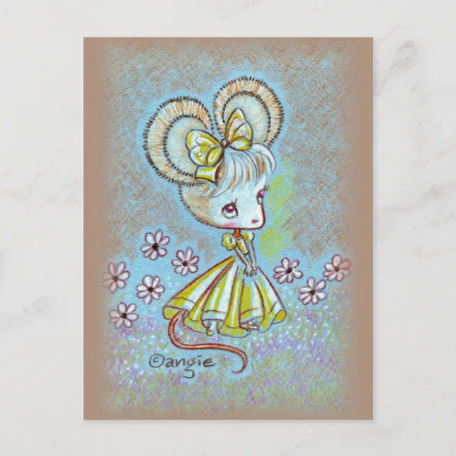 Lady Mouse Postcard | Zazzle