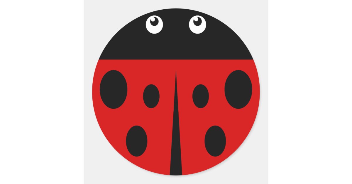 Ladybird Classic Round Sticker | Zazzle