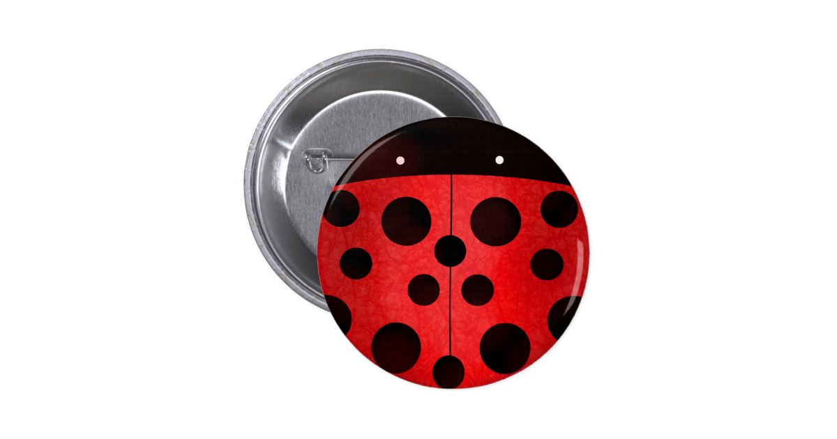Ladybird Ladybug - pin badge buttons | Zazzle