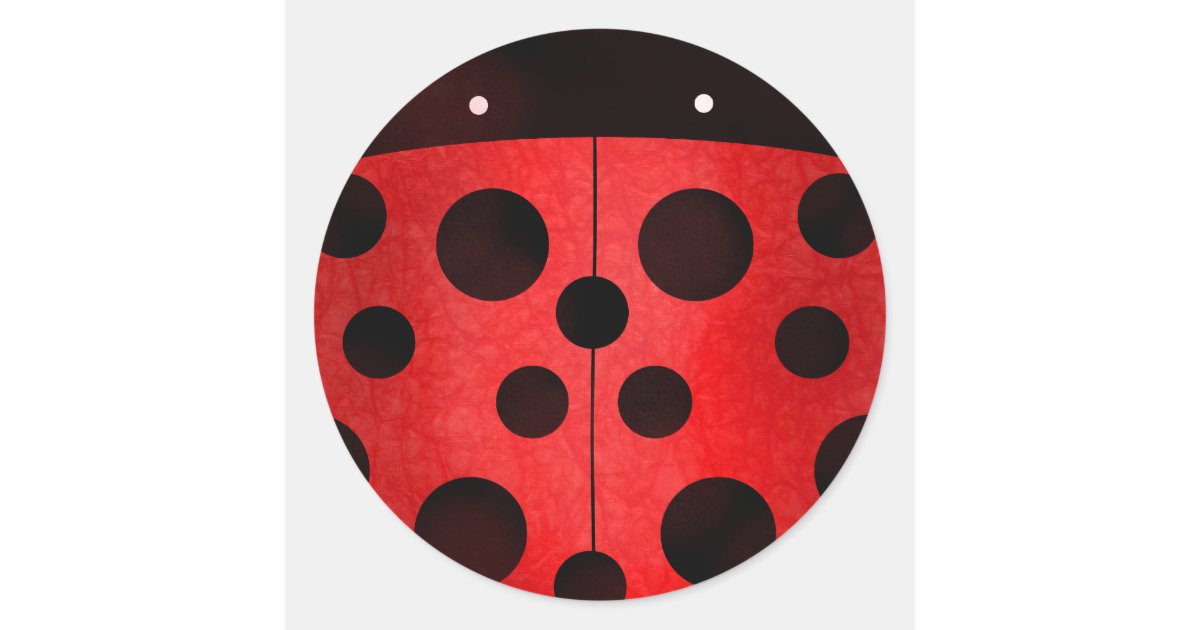 Ladybird Ladybug - stickers | Zazzle