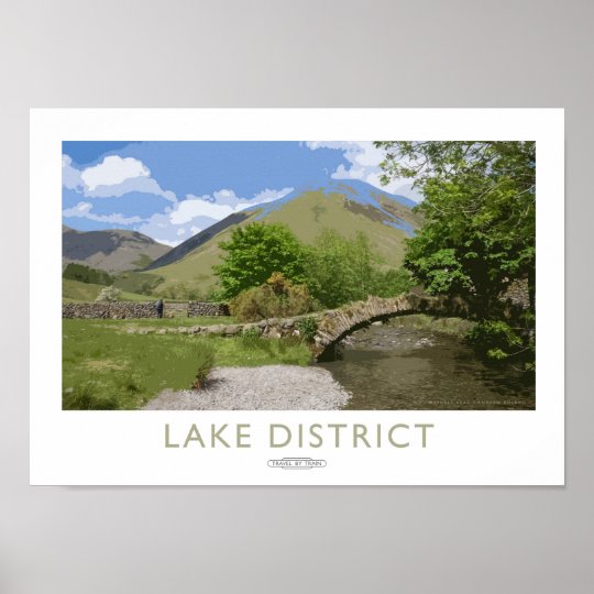 Lake District Railway Poster | Zazzle.co.uk