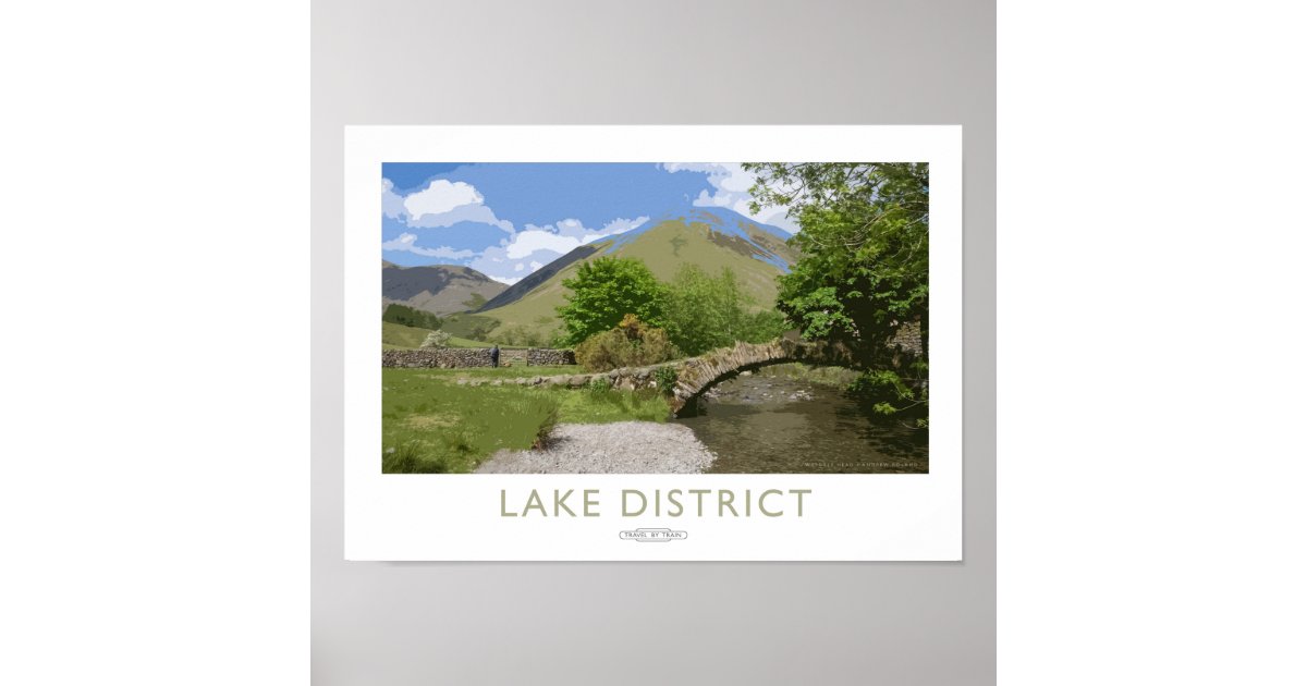 Lake District Railway Poster | Zazzle