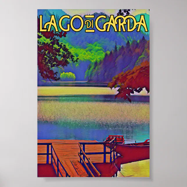 Lake garda - Lago di garda italian islands Poster | Zazzle