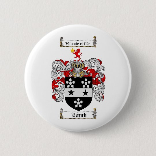 LAMB FAMILY CREST - LAMB COAT OF ARMS 6 CM ROUND BADGE | Zazzle.co.uk